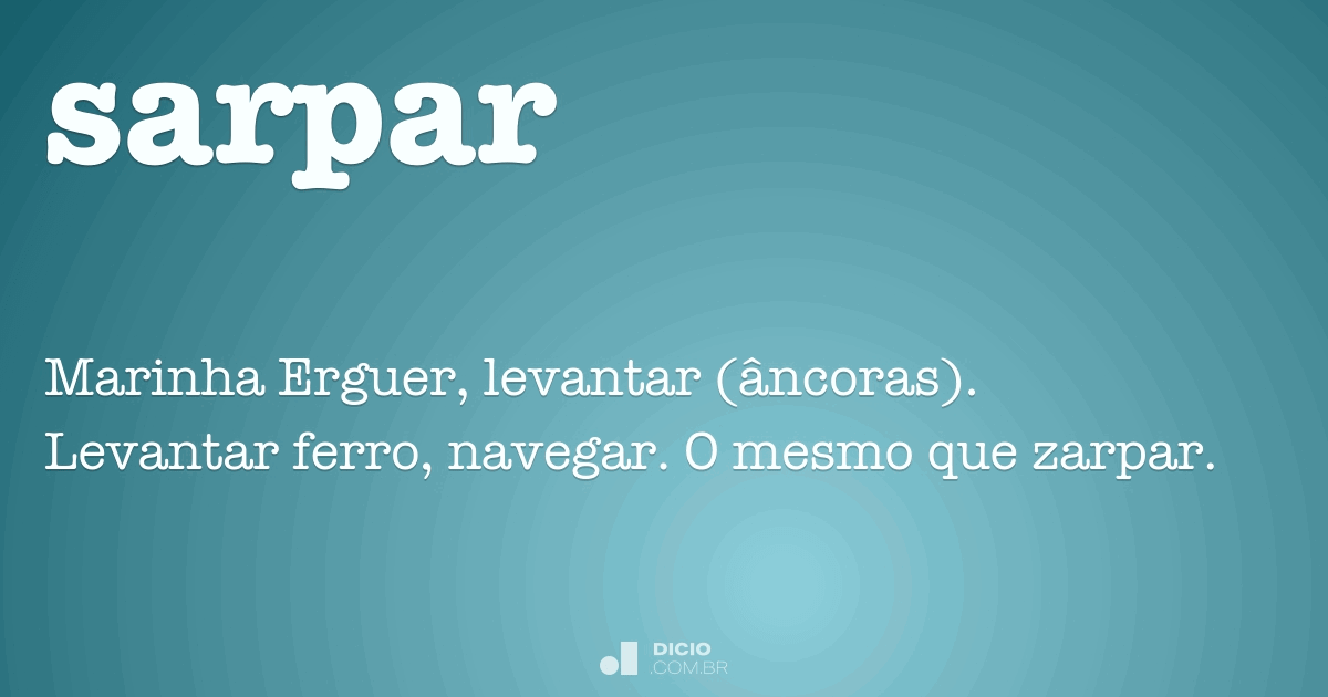 Sarpar - Dicio, Dicionário Online de Português