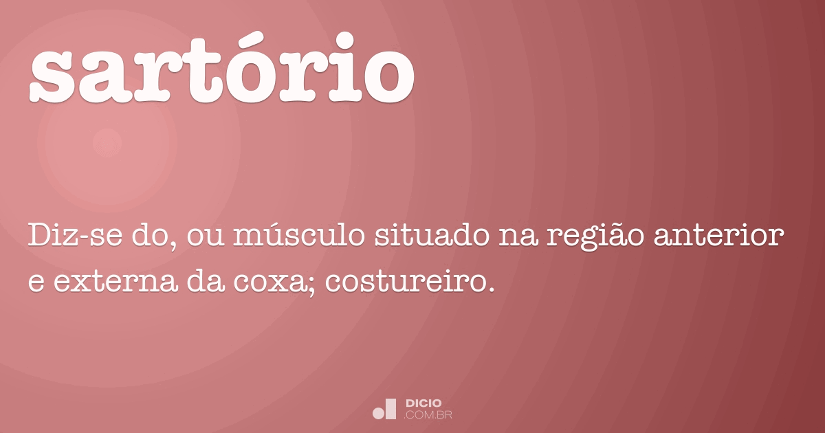 Sartório - Dicio, Dicionário Online de Português