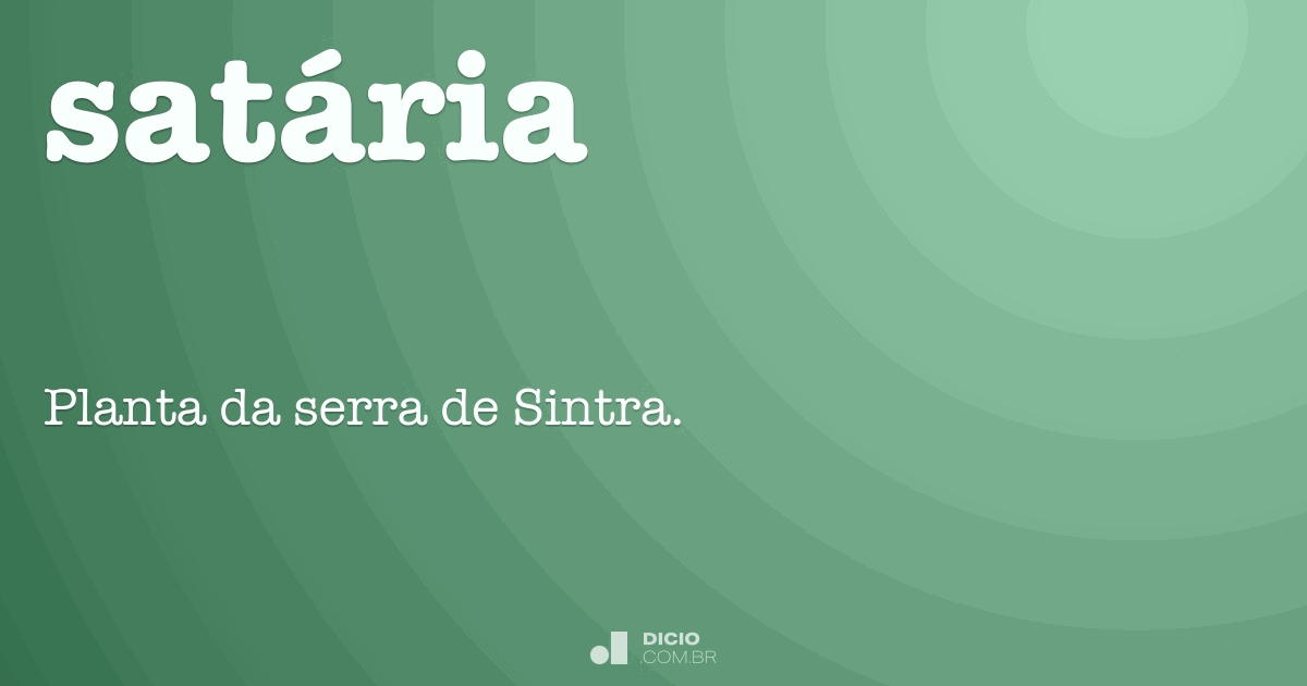 Satária - Dicio, Dicionário Online de Português