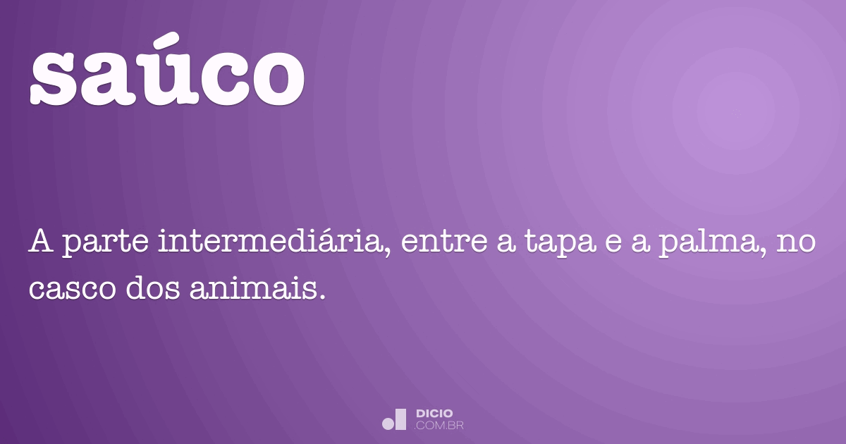 Saúco - Dicio, Dicionário Online de Português