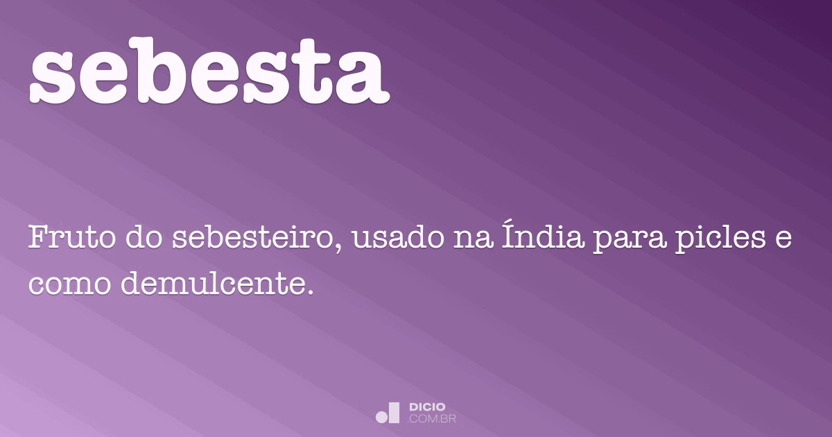 Sebesta - Dicio, Dicionário Online de Português
