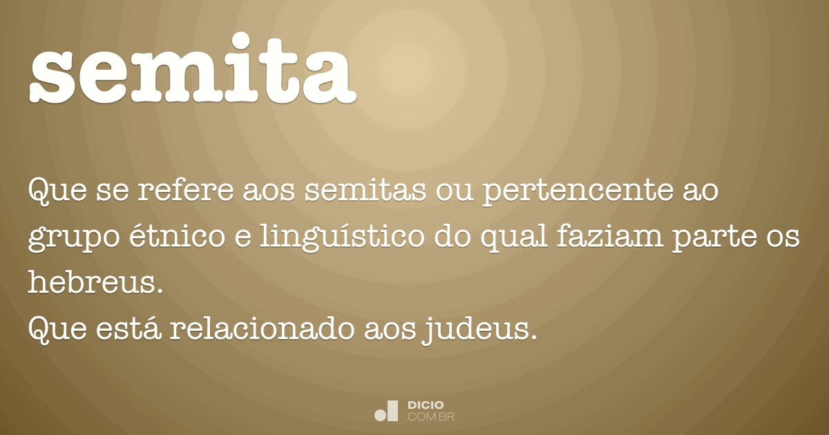 Semita - Dicio, Dicionário Online de Português