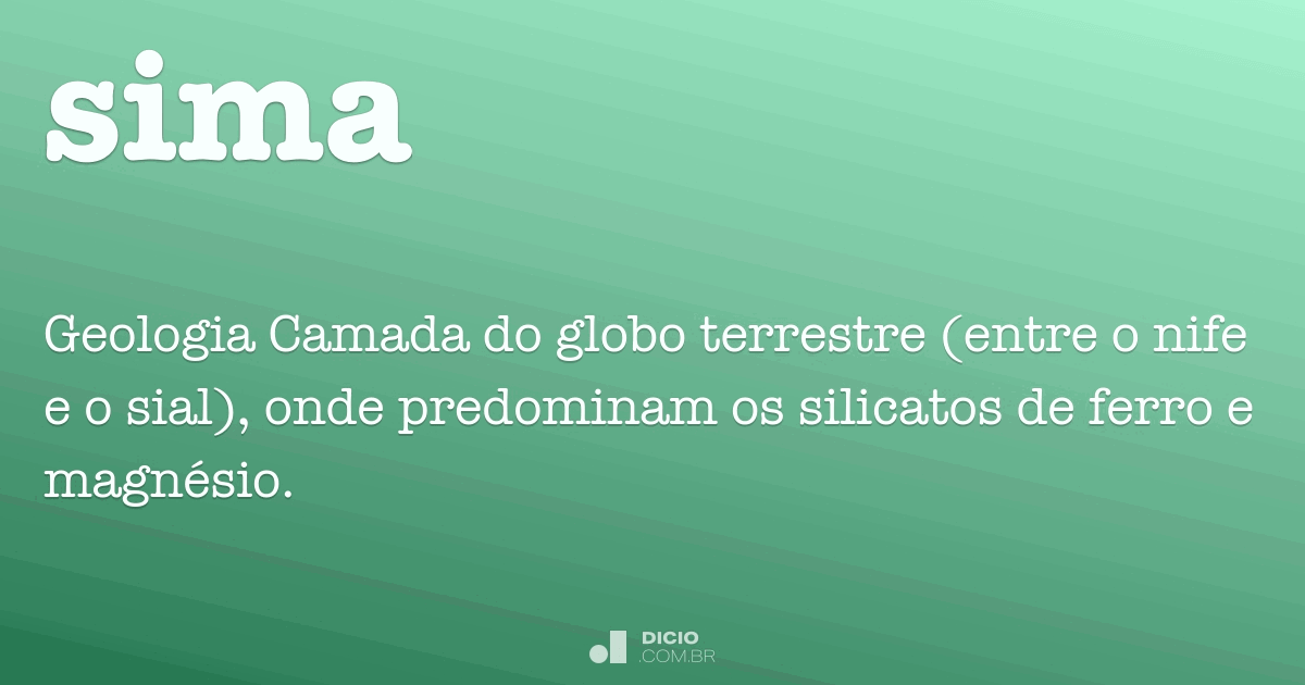 Sima - Dicio, Dicionário Online de Português