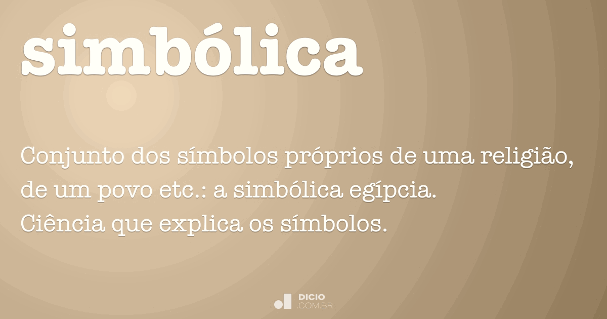 Simbólica - Dicio, Dicionário Online de Português