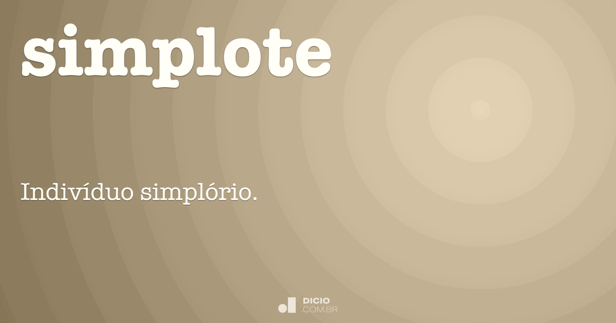 Simplote - Dicio, Dicionário Online de Português