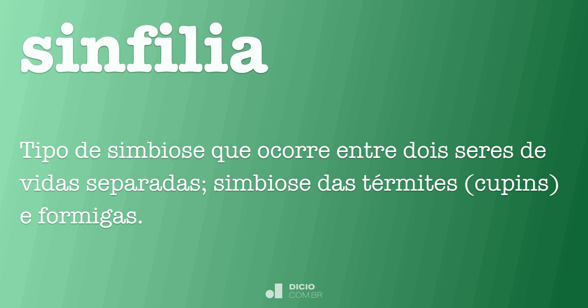 Sinfilia - Dicio, Dicionário Online de Português