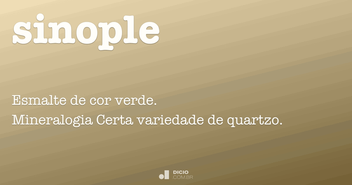 Sinople - Dicio, Dicionário Online de Português