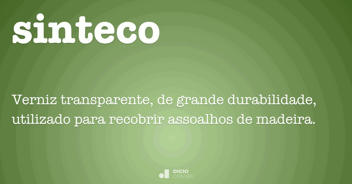 Sinteco - Dicio, Dicionário Online de Português