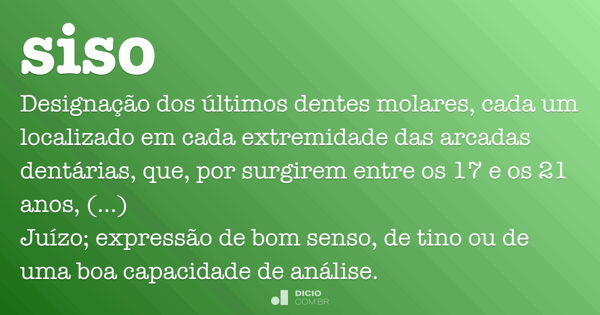 Siso - Dicio, Dicionário Online de Português