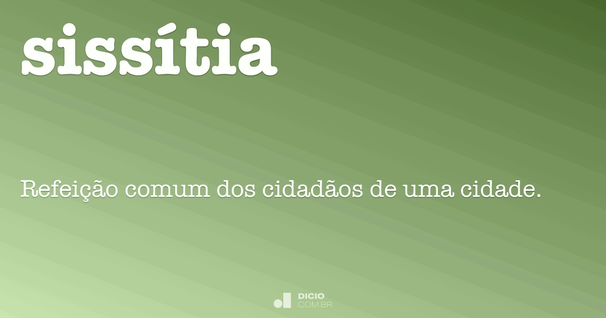 Sissítia - Dicio, Dicionário Online de Português