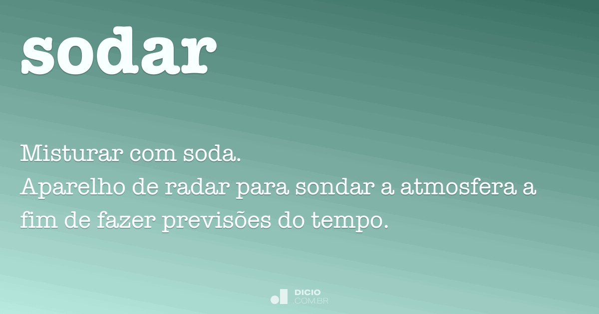 Sodar - Dicio, Dicionário Online de Português