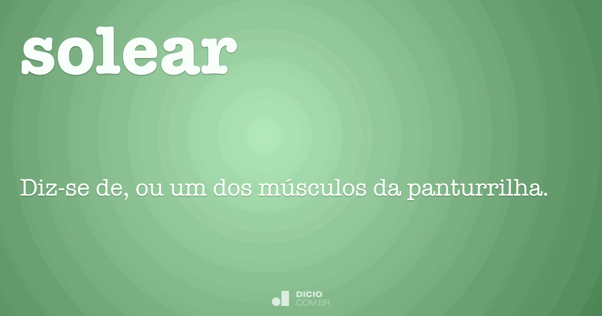 Solear - Dicio, Dicionário Online de Português