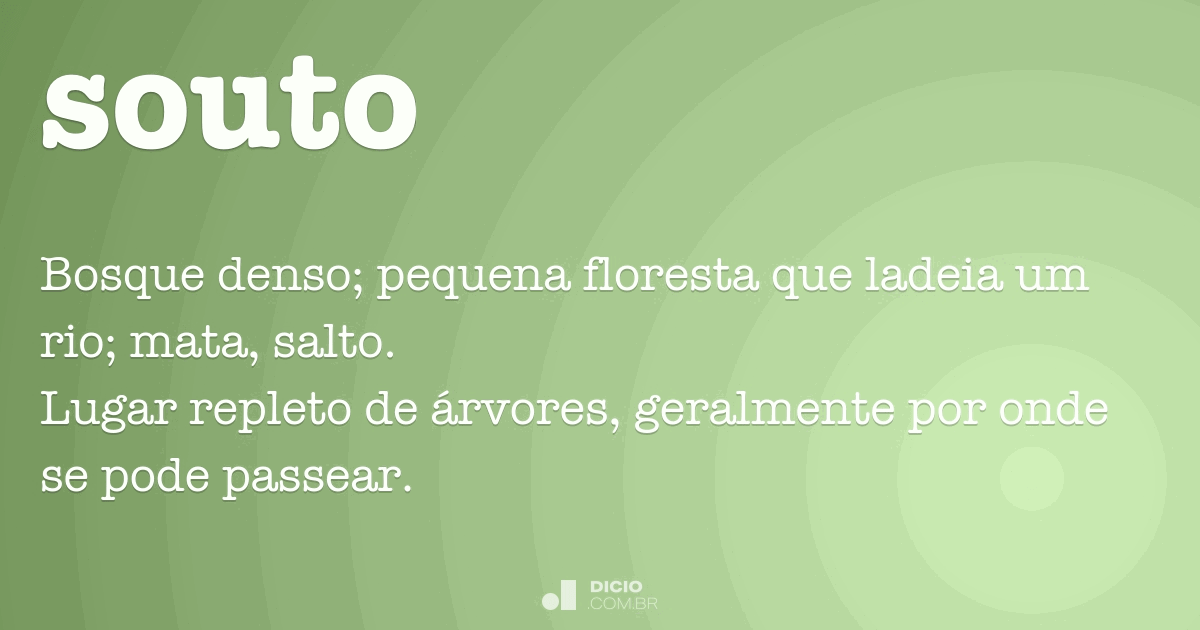 Souto - Dicio, Dicionário Online de Português