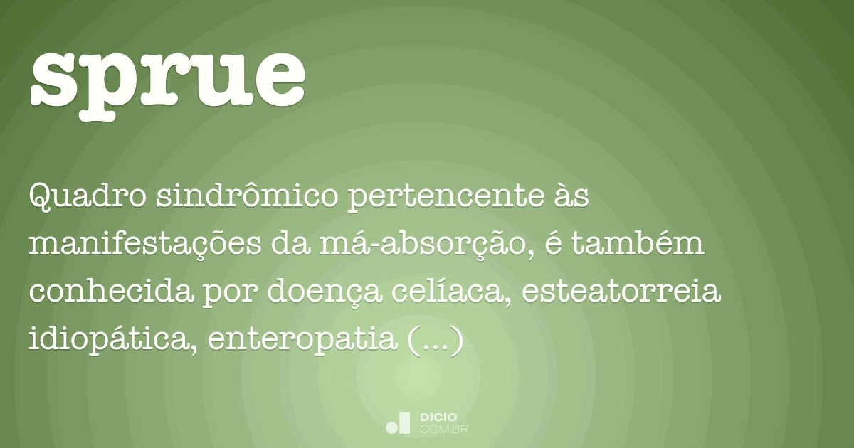 Sprue - Dicio, Dicionário Online de Português