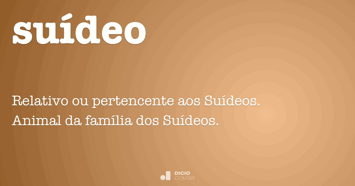 Suídeo - Dicio, Dicionário Online de Português