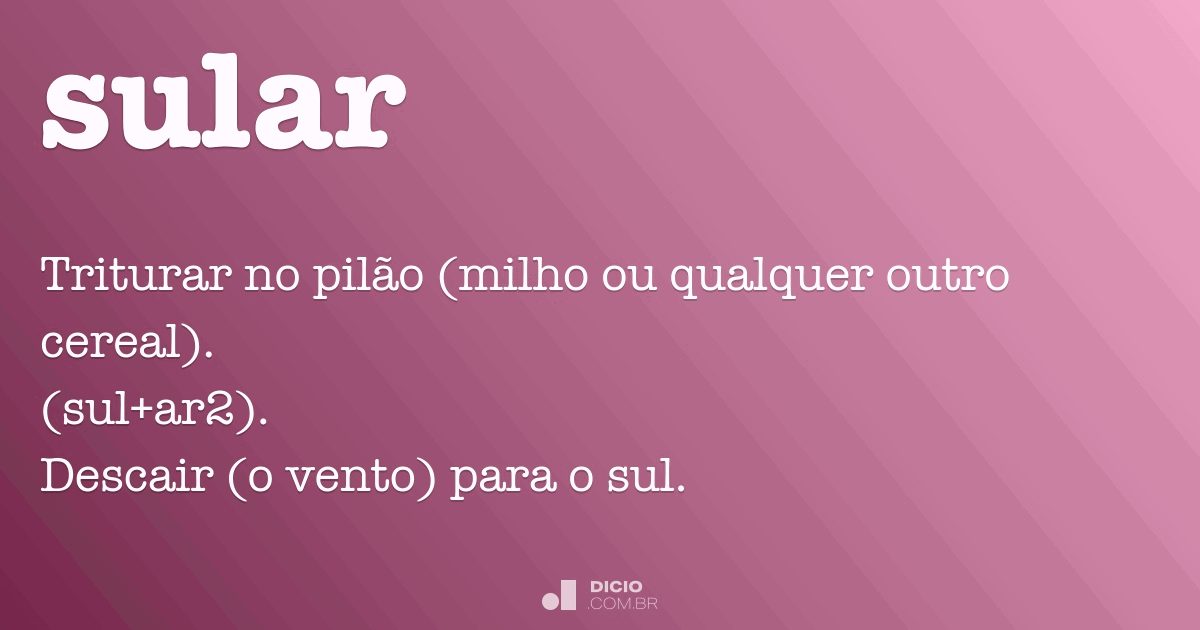 Sular - Dicio, Dicionário Online de Português