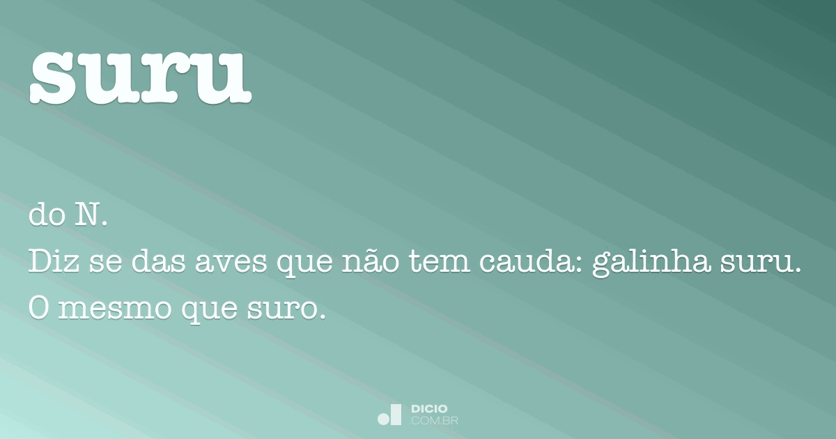 Suru - Dicio, Dicionário Online de Português