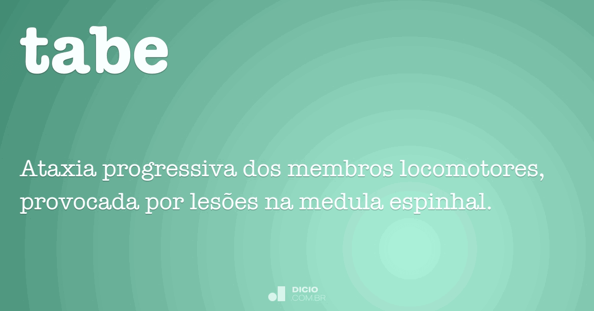Tabe - Dicio, Dicionário Online de Português