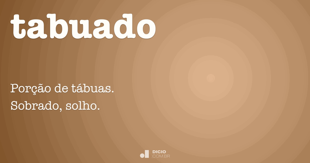 Tabuado - Dicio, Dicionário Online de Português