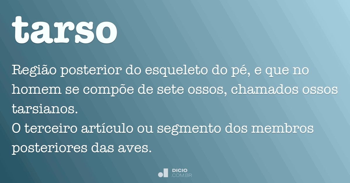 Tarso - Dicio, Dicionário Online de Português