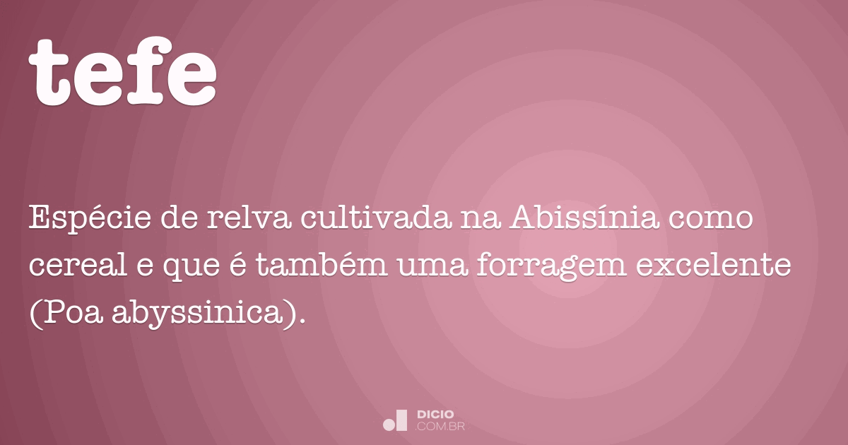 Tefe - Dicio, Dicionário Online de Português