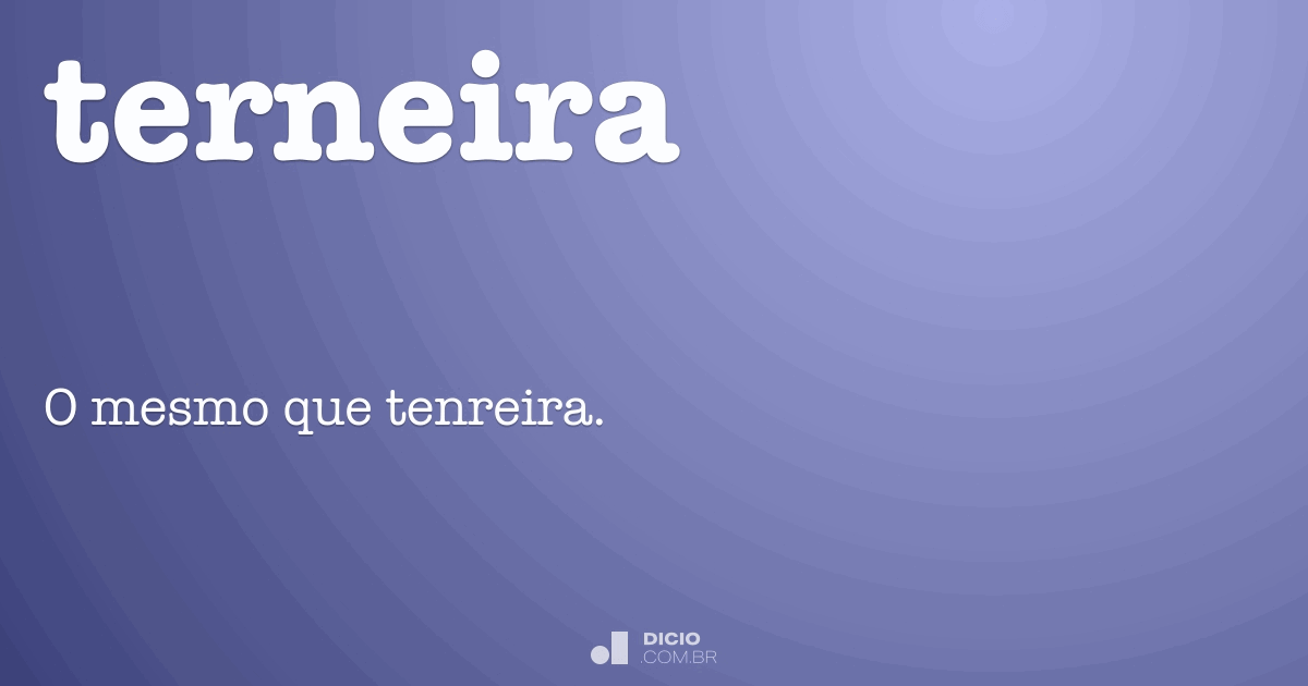 Terneira - Dicio, Dicionário Online de Português