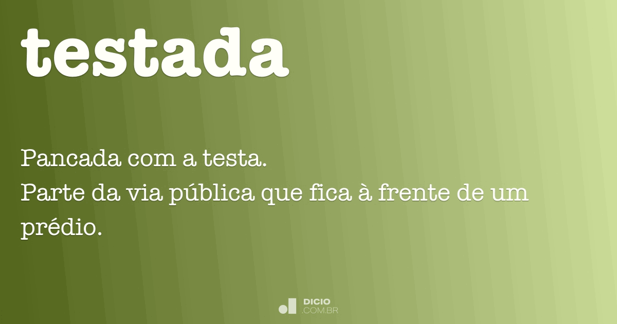 Testada - Dicio, Dicionário Online de Português