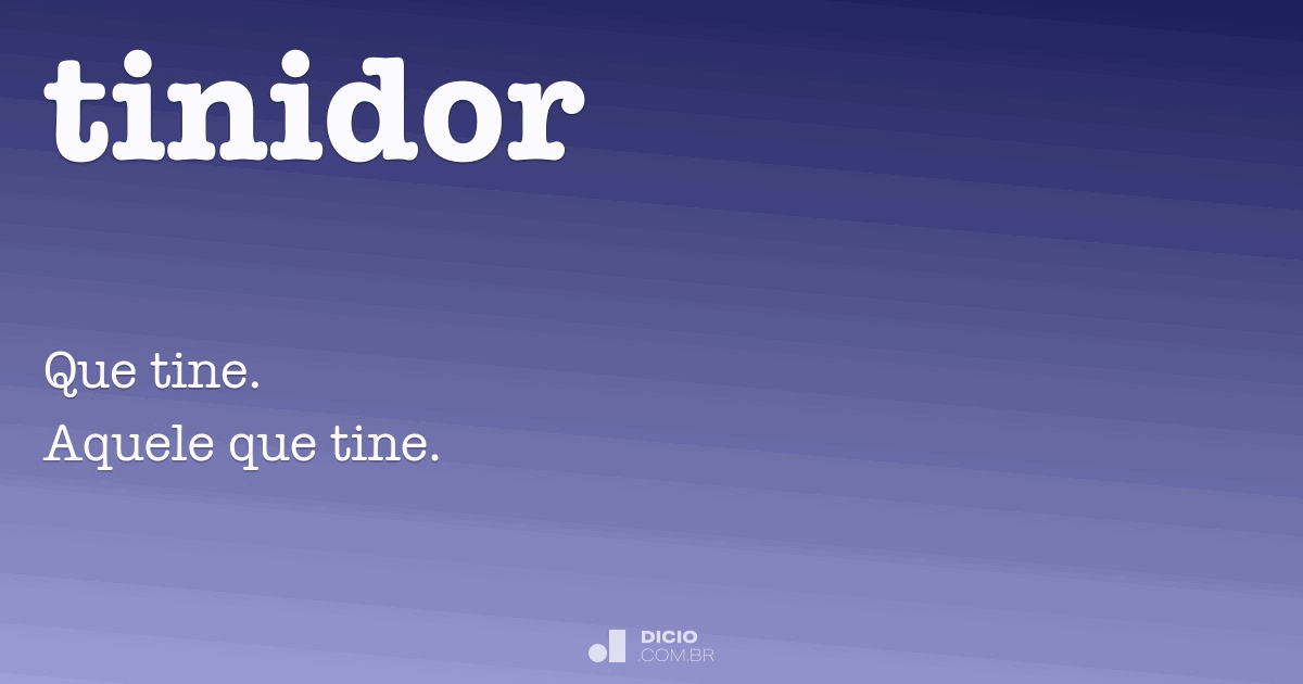 Tinidor - Dicio, Dicionário Online de Português