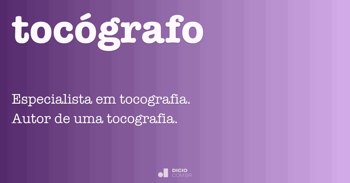 Tocógrafo - Dicio, Dicionário Online de Português