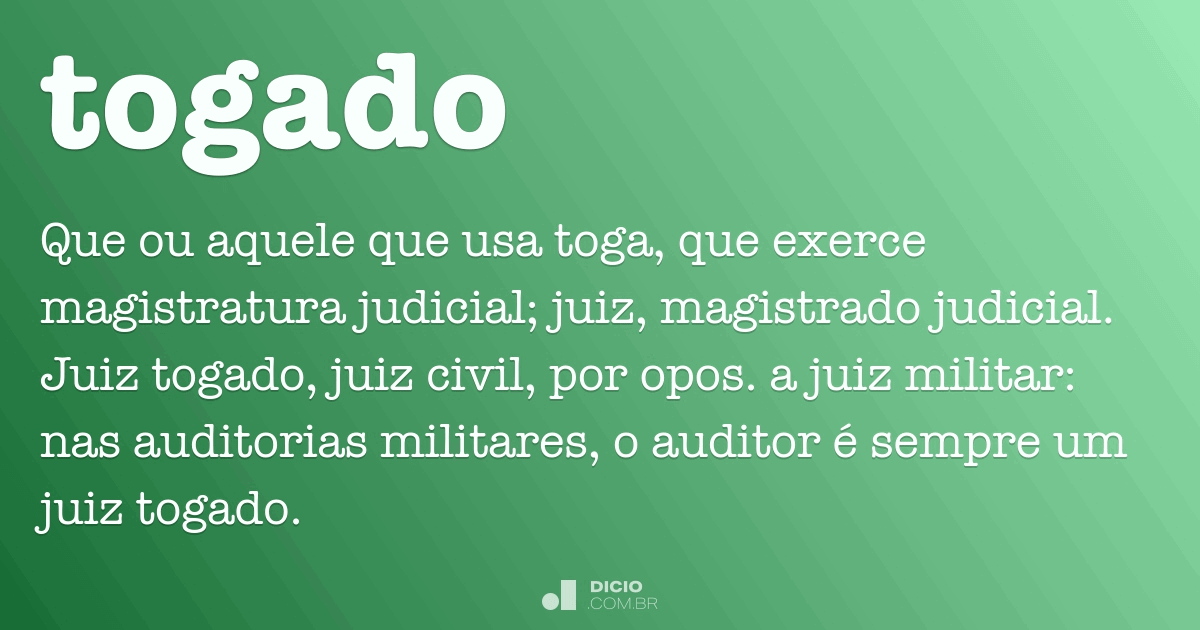 Togado - Dicio, Dicionário Online de Português