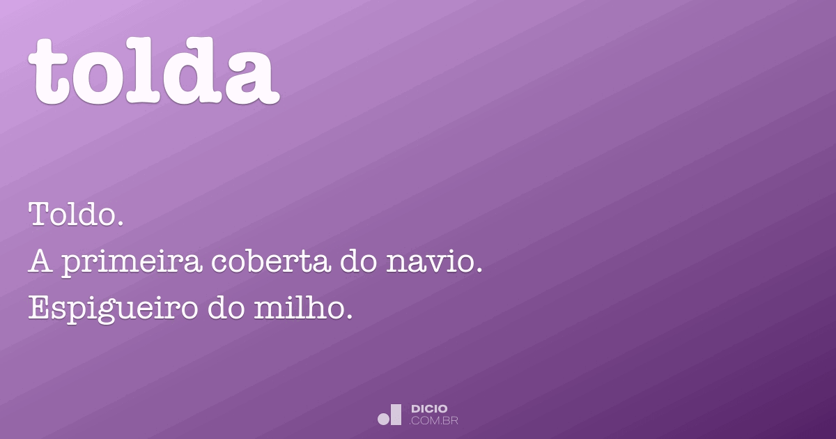 Tolda - Dicio, Dicionário Online de Português