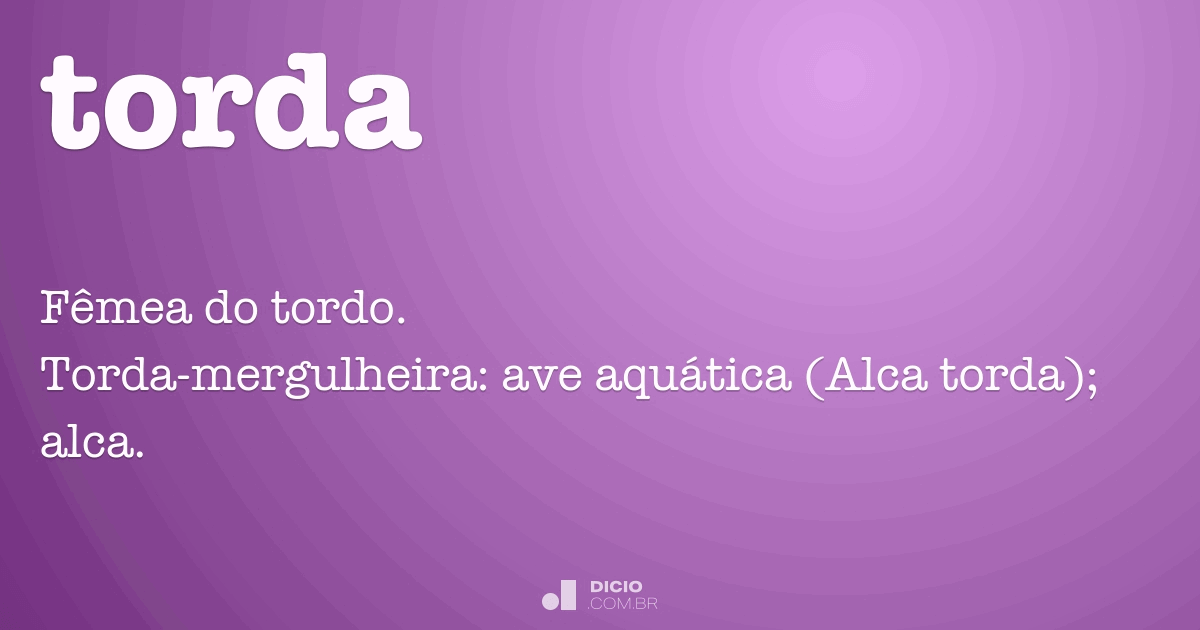 Torda - Dicio, Dicionário Online de Português