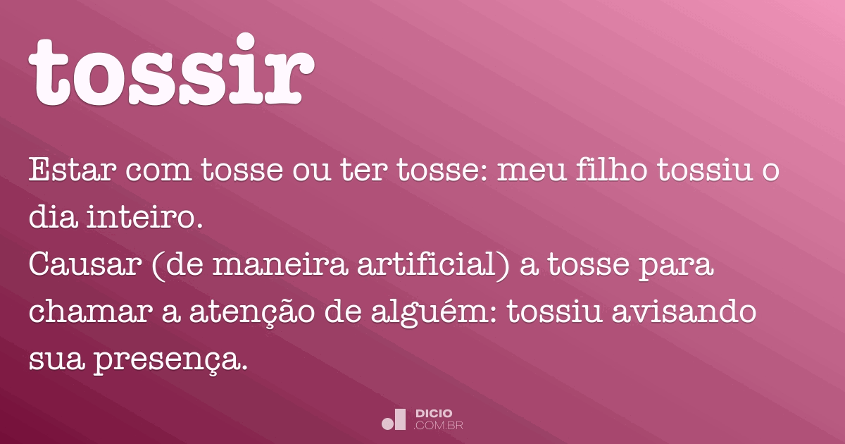 Conjugacao Do Verbo Tossir - LIBRAIN