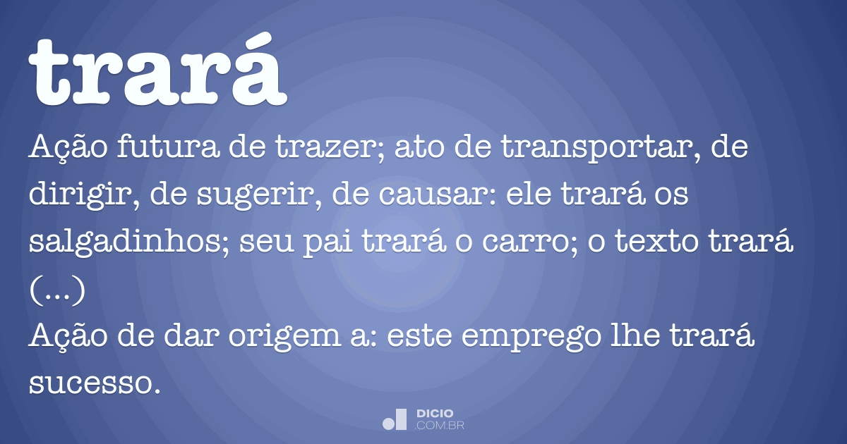Trará - Dicio, Dicionário Online de Português