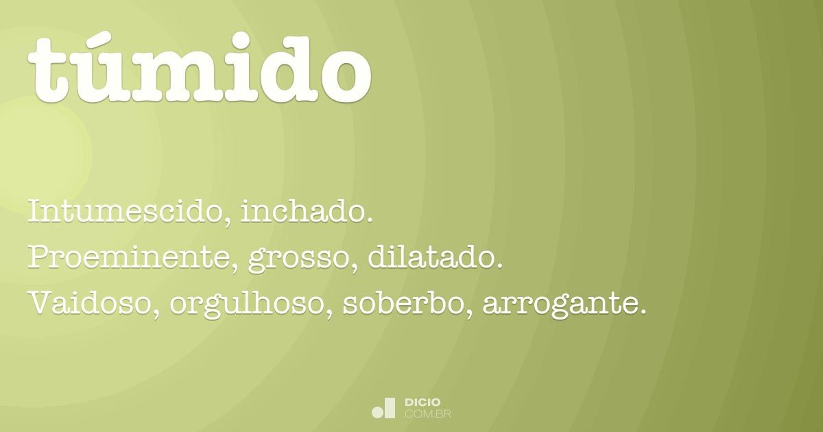 Túmido - Dicio, Dicionário Online de Português
