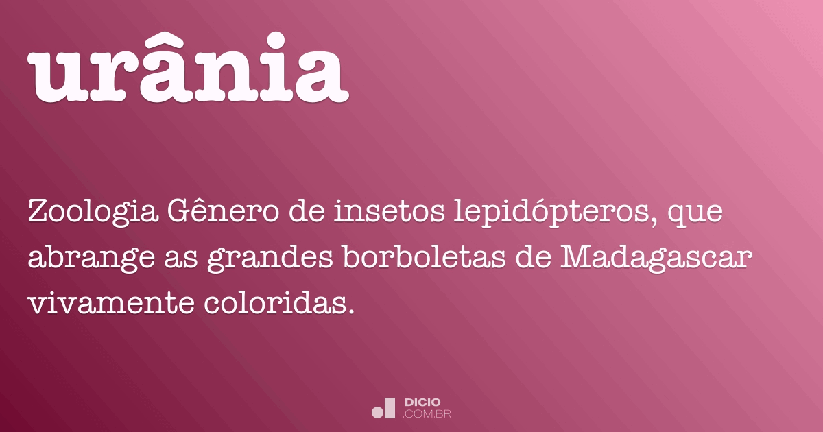 Urânia - Dicio, Dicionário Online de Português