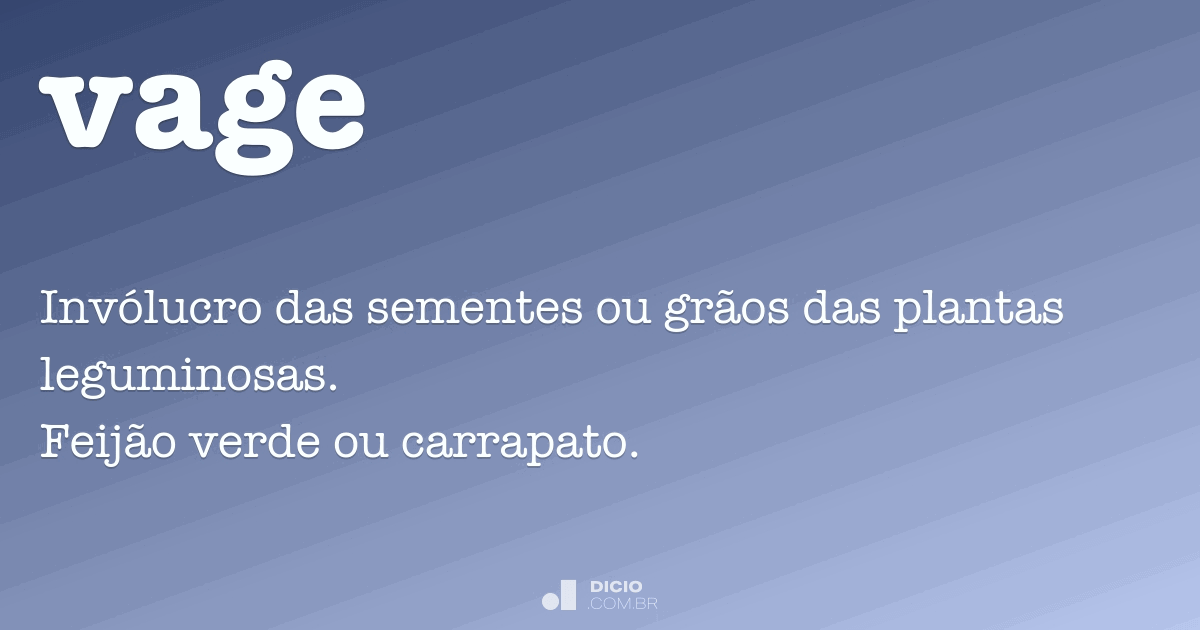 Vage - Dicio, Dicionário Online de Português