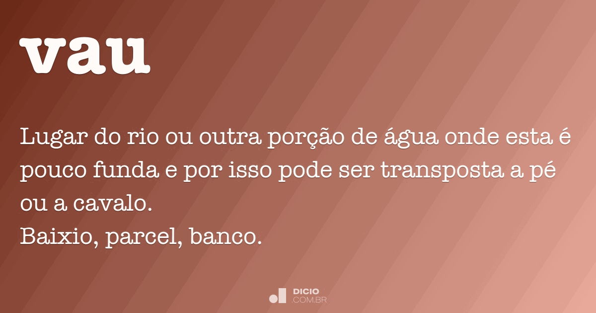Vau - Dicio, Dicionário Online de Português