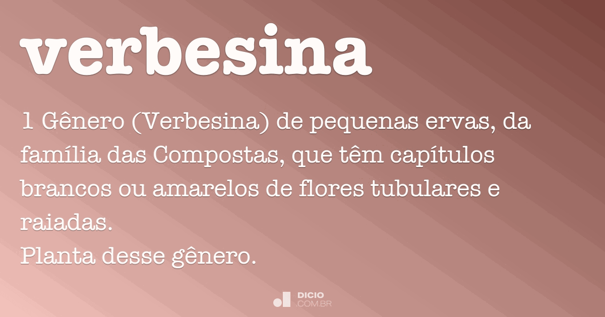 Verbesina - Dicio, Dicionário Online de Português