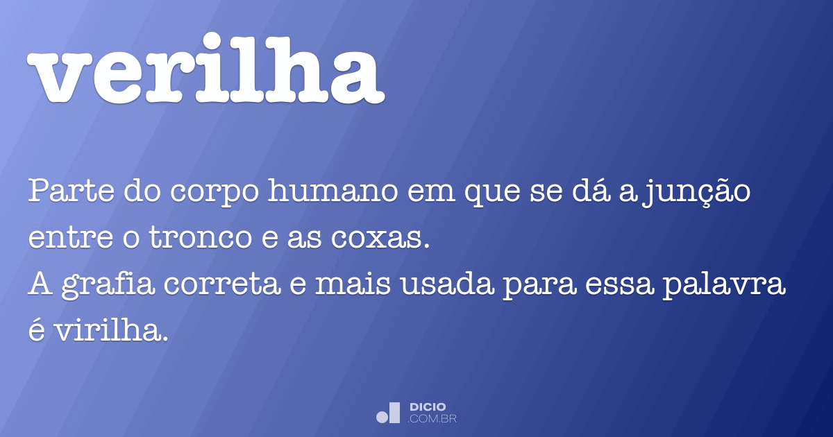 Verilha - Dicio, Dicionário Online de Português
