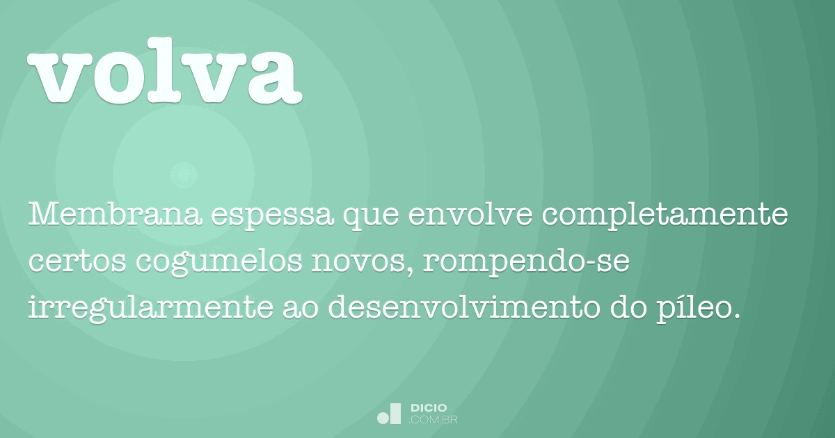 Volva - Dicio, Dicionário Online de Português